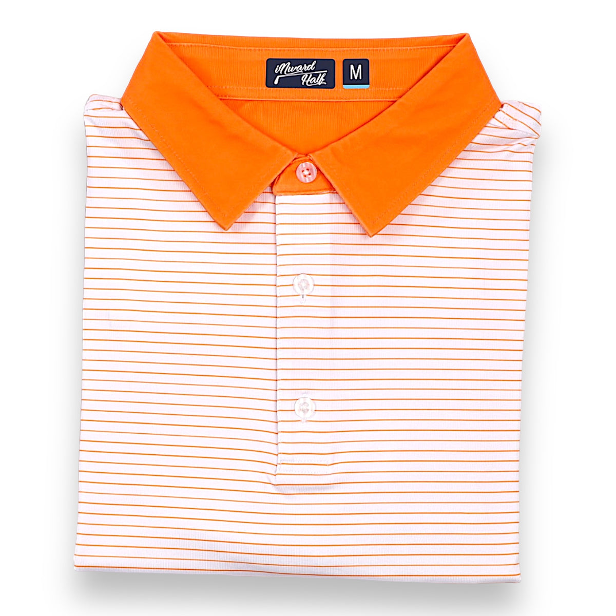 The Pin Stripe Performance Polo – Inward Half