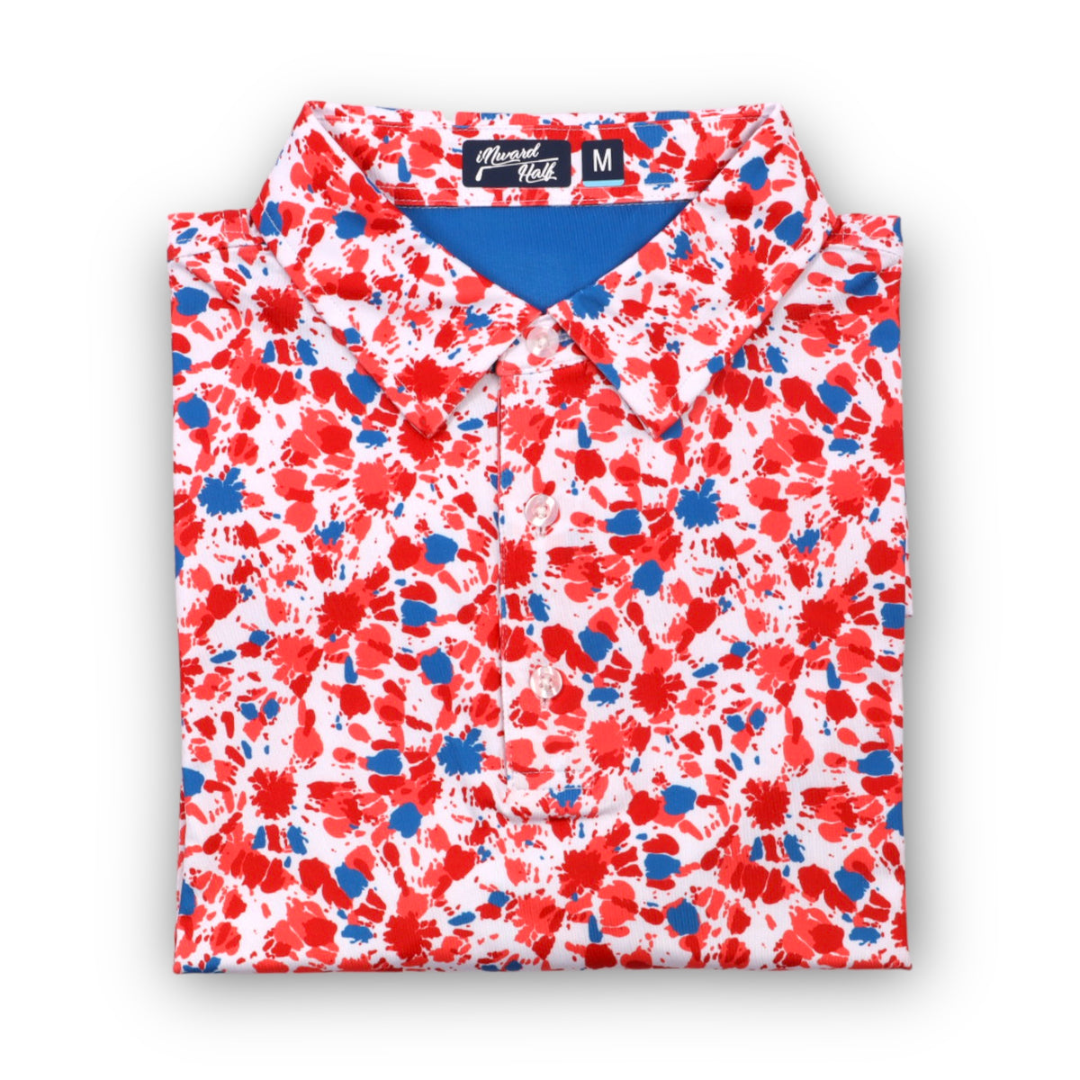 The Paint Splash Pattern Performance Polo – Inward Half